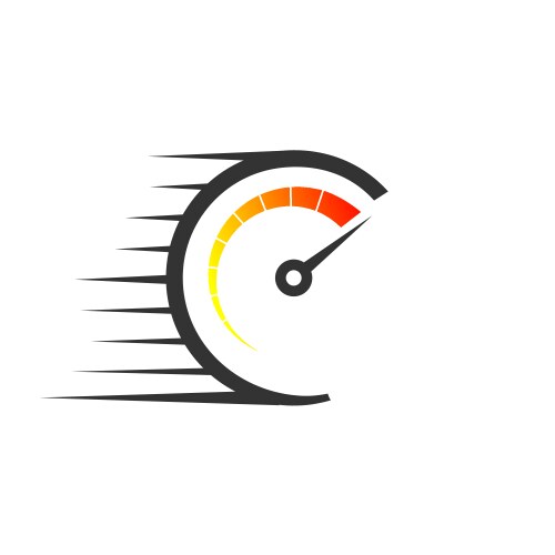 Performance measurement icon logo Royalty Free Vector Image