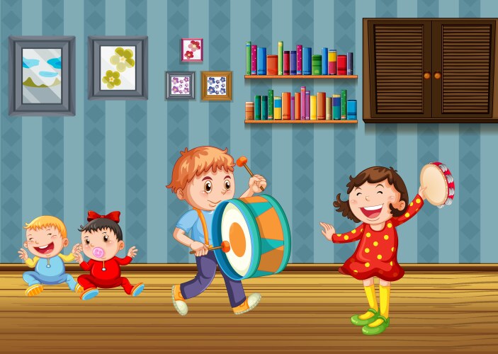 Children theatre performance kids actors Vector Image