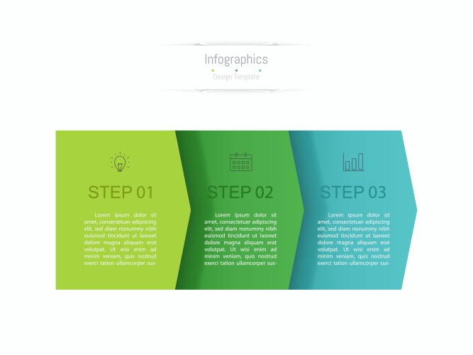 Infographic 3 options design elements Royalty Free Vector