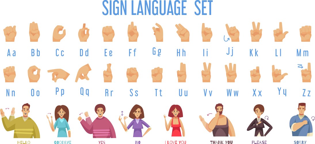 Sign Language Vector Images (over 89,000)