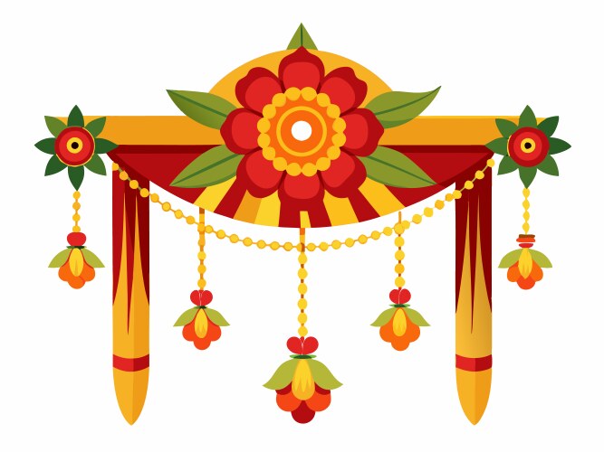 Flower Toran Vector Images (over 150)