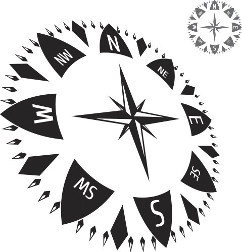 Compass Black and White Vector Images (over 64,000)