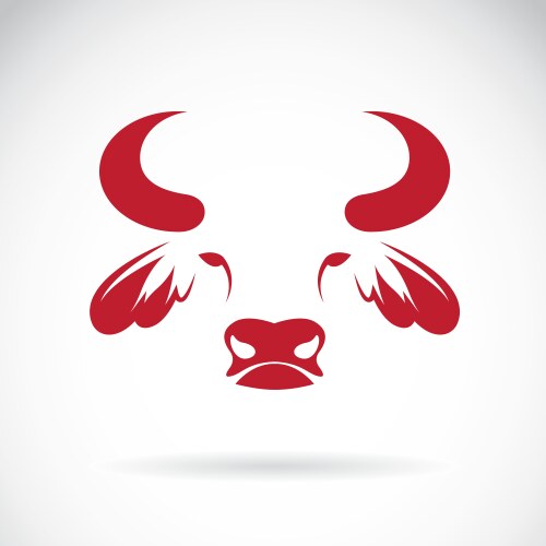 Bull icon farm animal Royalty Free Vector Image