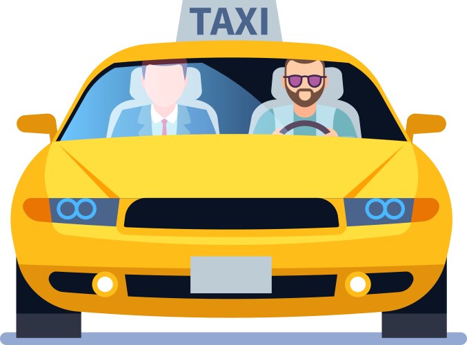 Cartoon red car front view Royalty Free Vector Image