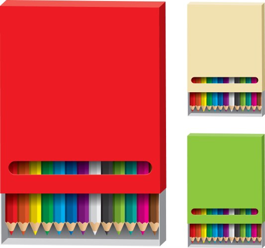 Pencils card Royalty Free Vector Image - VectorStock