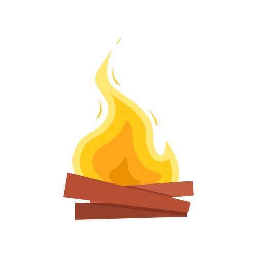 Realistic pink bonfire or campfire inflated Vector Image