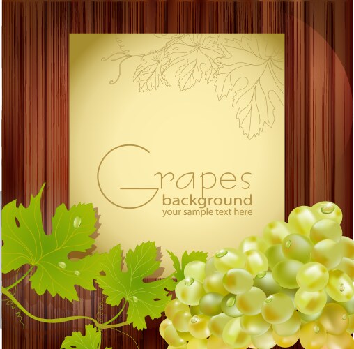 Grape frame Royalty Free Vector Image - VectorStock