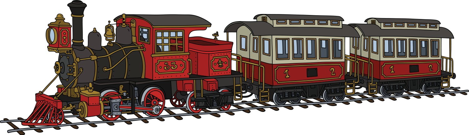 Cartoon Funny Steam Train Vector Images (over 300)
