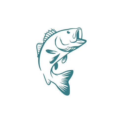 Bass Fish Outline Vector Images (over 1,700)