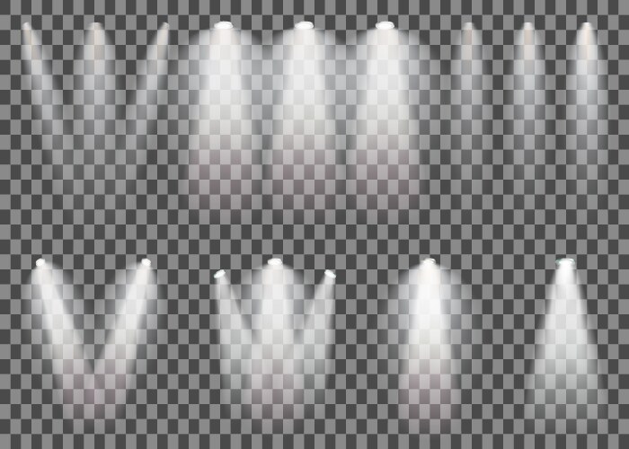 Scene illumination cold light effect Royalty Free Vector