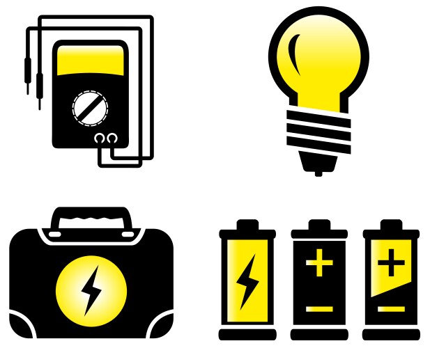 Electrical symbols Royalty Free Vector Image - VectorStock