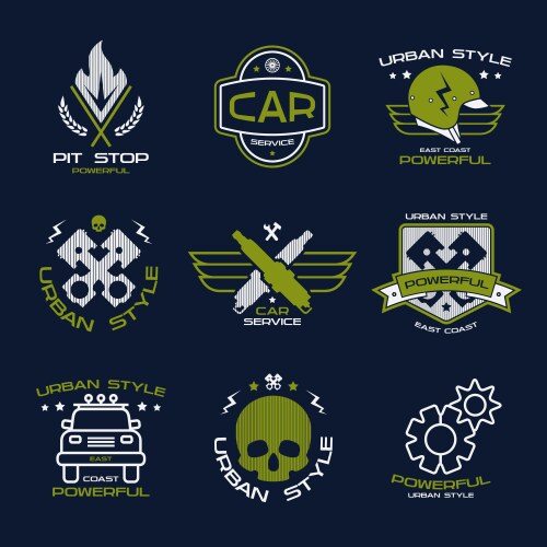 Motor shop logos Vector Images & Graphics for Commercial Use | VectorStock