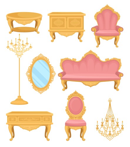 Princess dressing room Royalty Free Vector Image
