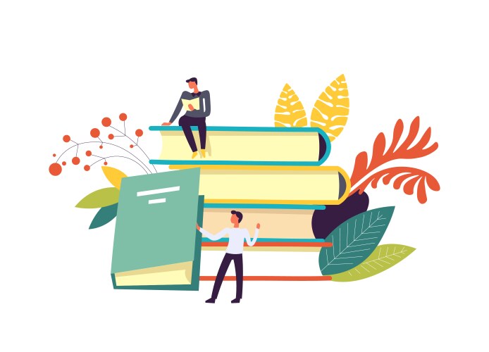 Stack of books Royalty Free Vector Image - VectorStock