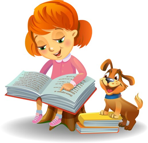 Owl reading the book cute cartoon character emoji Vector Image