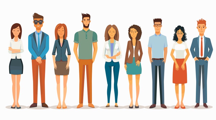 People Standing Cartoon Vector Images (over 100,000)