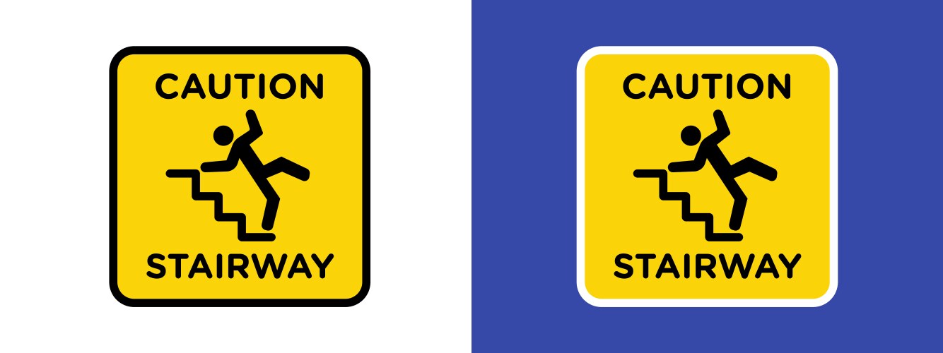 Caution Stairs Vector Images (over 1,400)