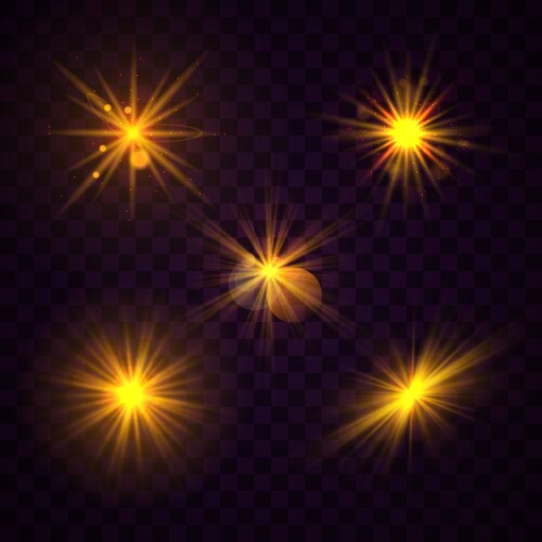 Star particles flash Royalty Free Vector Image