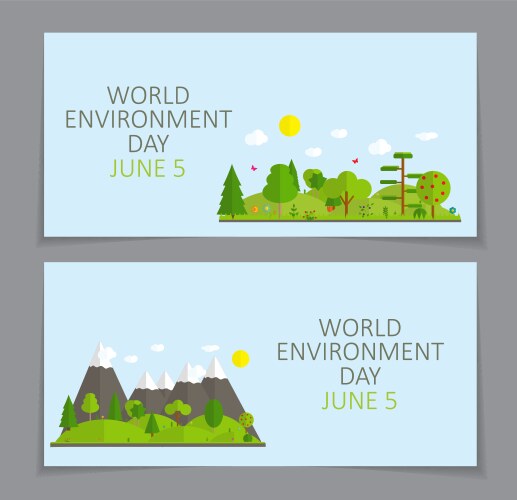 Green tree landscape ecology and environment Vector Image