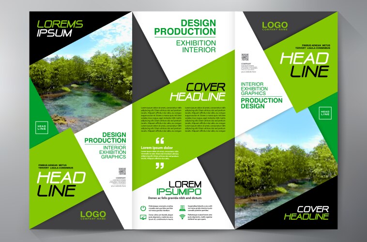 Brochure & Flyer Templates Royalty Free Vector Image
