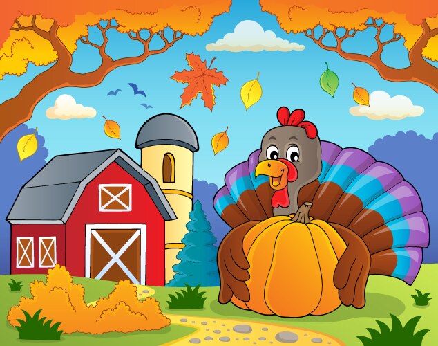 Autumn farm theme 9 Royalty Free Vector Image - VectorStock