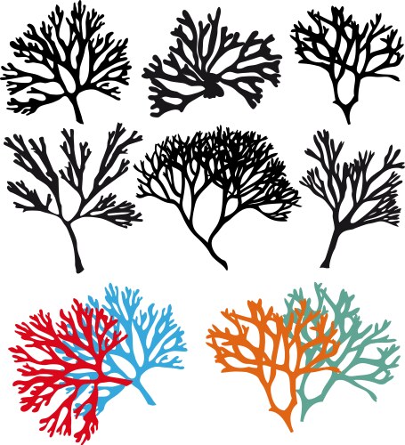 Coral Silhouette Vector Images (over 11,000)