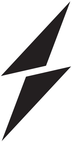 Thunderbolt logo and symbol Royalty Free Vector Image