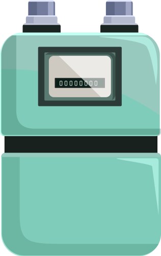 Gas meter measuring device showing energy Vector Image