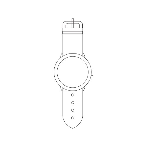 Man watch symbol icon logo design Royalty Free Vector Image