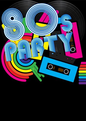 Retro party background Royalty Free Vector Image