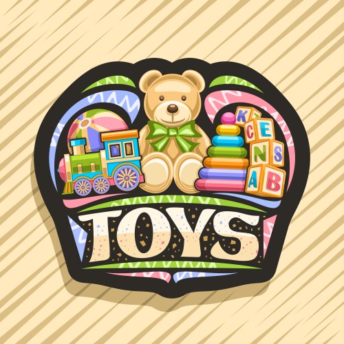 Logo for kids toys Royalty Free Vector Image - VectorStock
