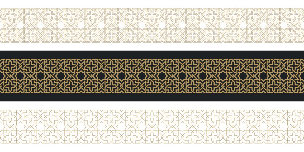 Seamless geometric pattern in authentic arabian Vector Image