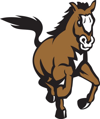 Mustang logo mascot Royalty Free Vector Image - VectorStock