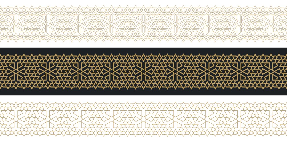 Seamless strokes pattern in authentic arabian Vector Image