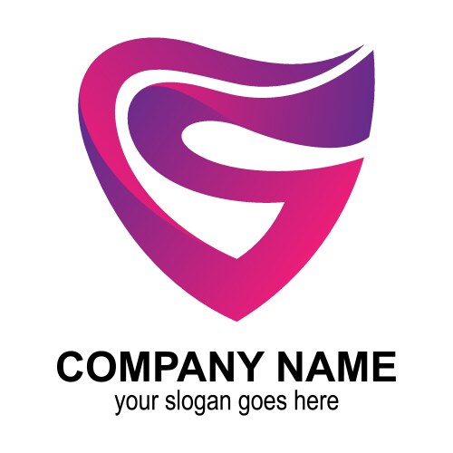 Shield letter s logo Royalty Free Vector Image