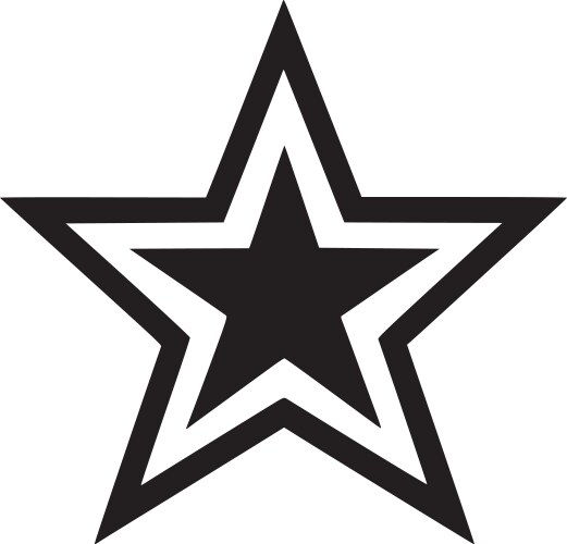 Star basic element icon Royalty Free Vector Image