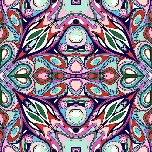 Ethnic abstract flower – Royalty-Free Vector | VectorStock