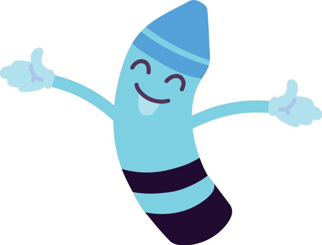 Kawaii school supply pencil Royalty Free Vector Image