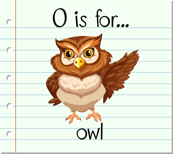 Letter O Flash Cards Vector Images (over 150)