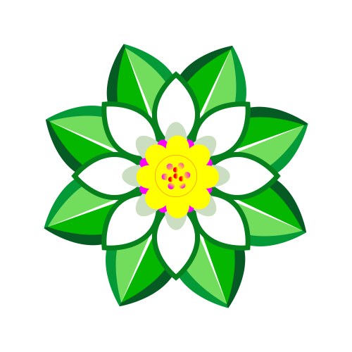 Flower green design 1 – Royalty-Free Vector | VectorStock