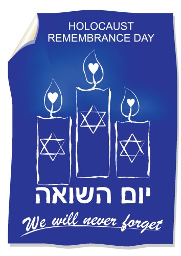 International holocaust remembrance day Royalty Free Vector