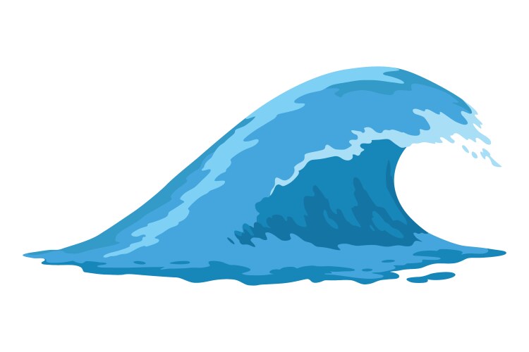 Animation water wave frame splash Royalty Free Vector Image