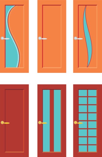 Classroom door classic school entrance Royalty Free Vector