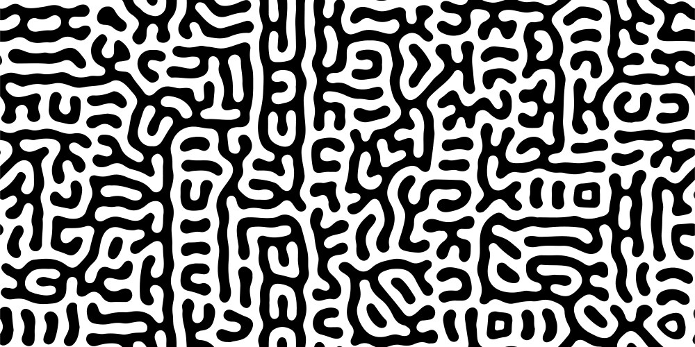Diffusion reaction seamless pattern black Vector Image Diffusion reaction seamless pattern black Vector Image
