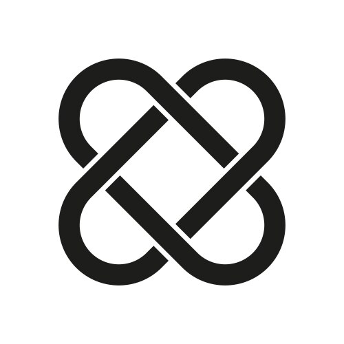 Line infinity symbol editable stroke isolated Vector Image