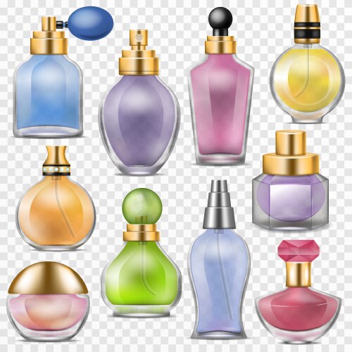 Perfume icons set 2 Royalty Free Vector Image - VectorStock