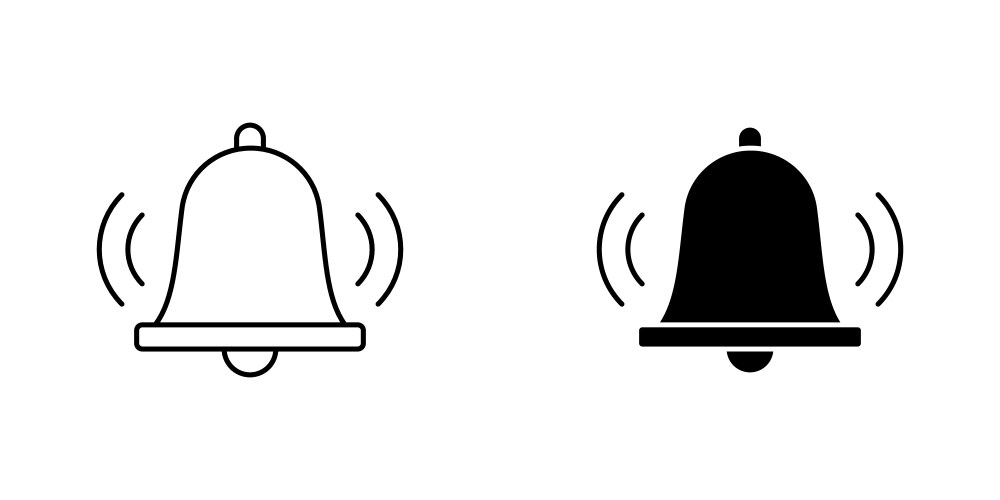 Bell Ringing Clipart Outline Vector Images (over 270)