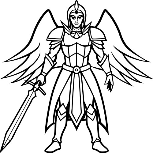Angel Warrior Vector Images (over 1,400)