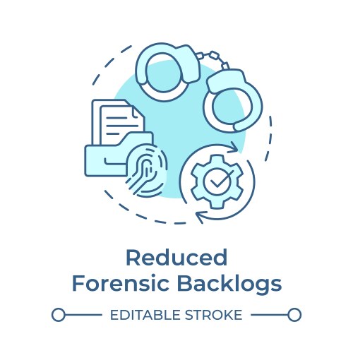 Crime stoppers soft blue concept icon Royalty Free Vector