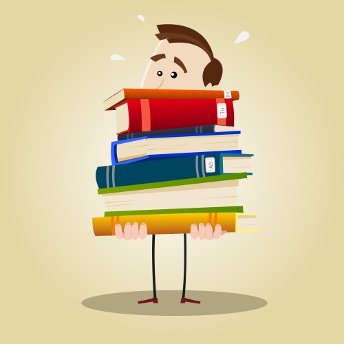 Cartoon stack of books Vector Images & Graphics for Commercial Use ...
